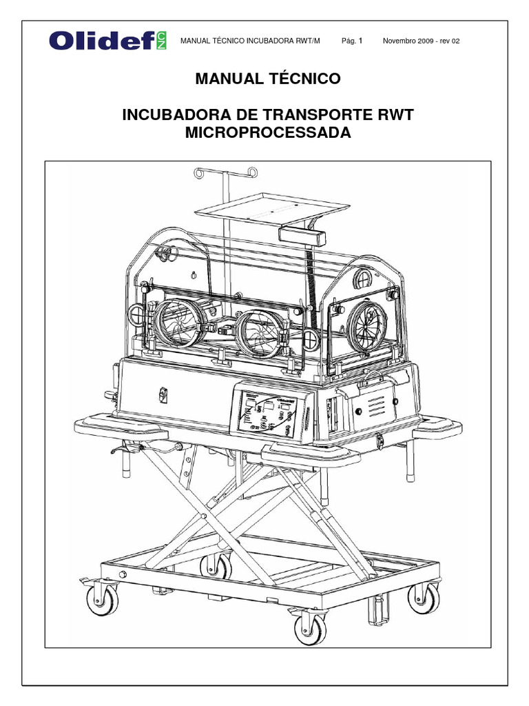 Manual Técnico Incubadora Olidef RWT Microprocessada | PDF ...