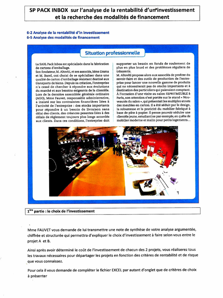 SP PACK INBOX Partie Choix Invest Consigne ELEVE | PDF