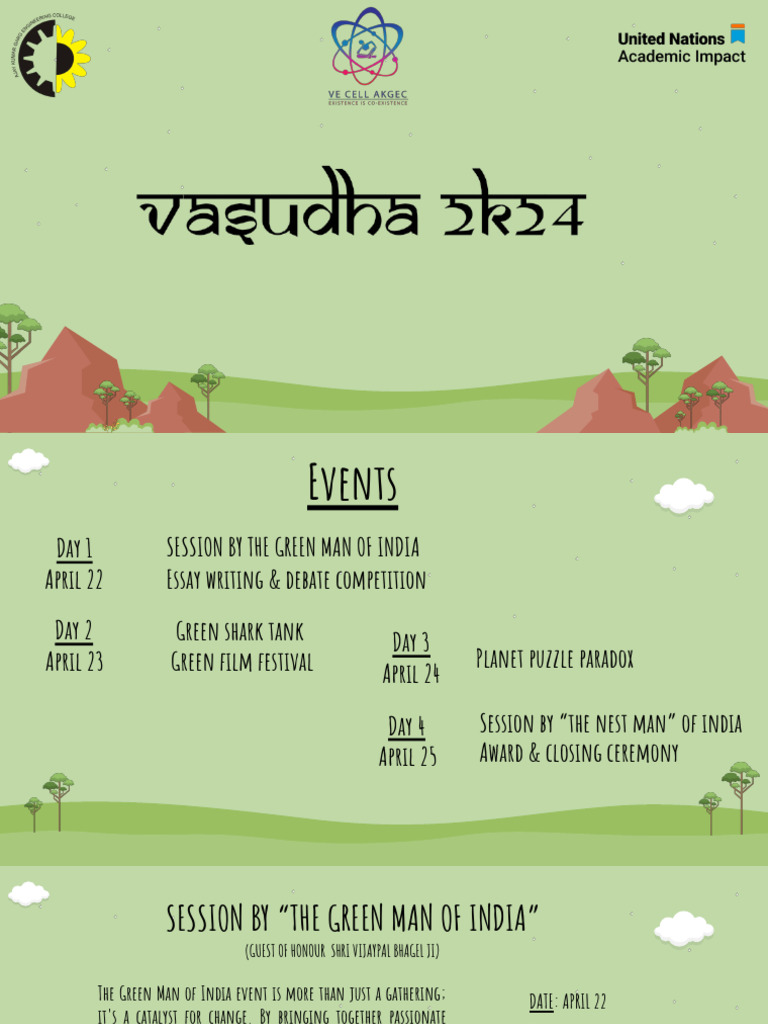 VASUDHA 2K24 | PDF | Sustainability | Natural Environment