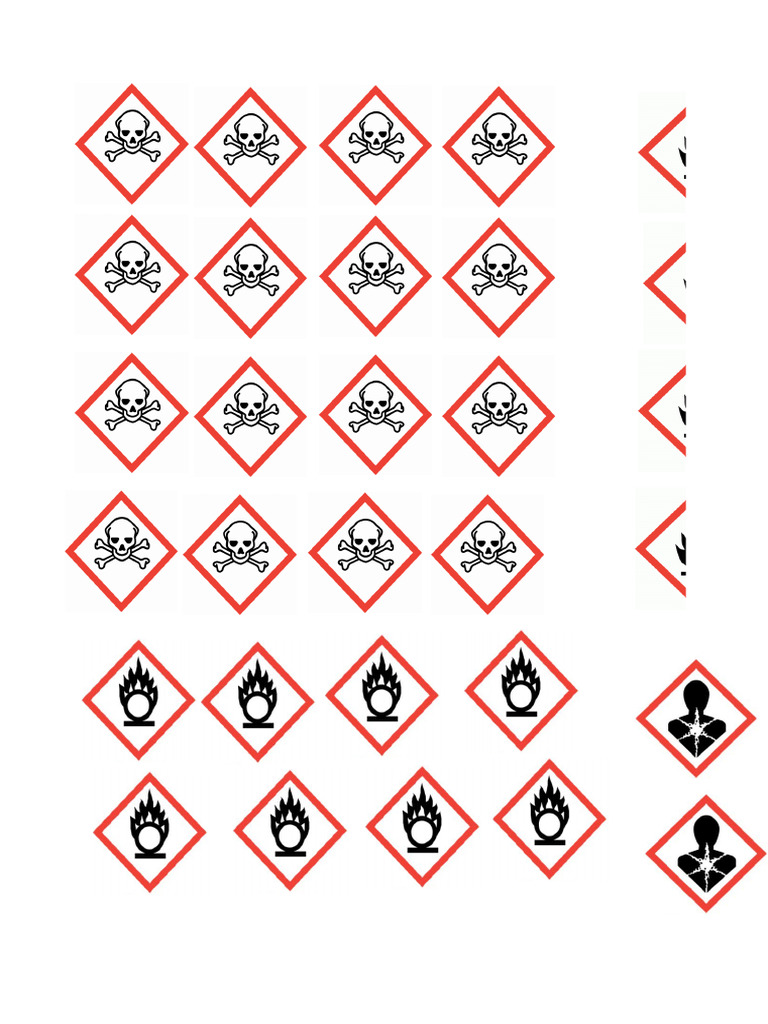 Pictogramas e Identificacion de Quimicos | PDF | Detergente | Materiales