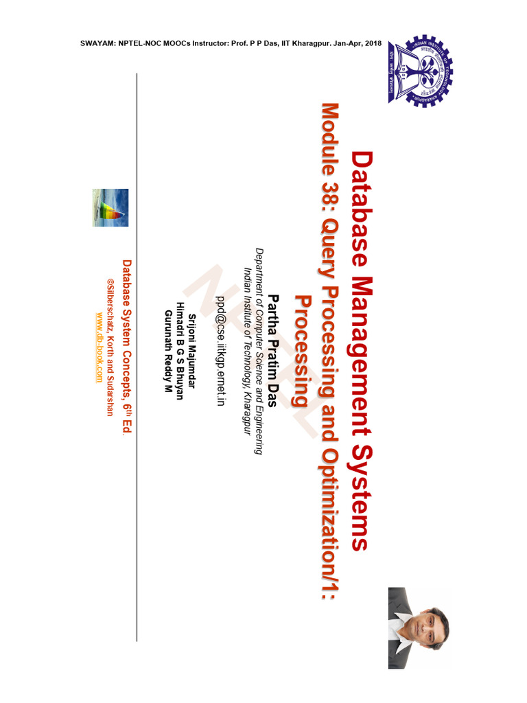 Lec 38 Query Optimization1 | PDF | Databases | Parsing