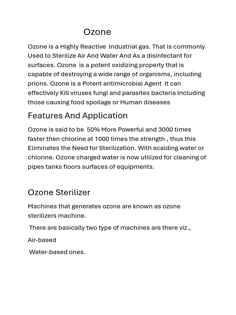 Ozone PDF | PDF | Wellness