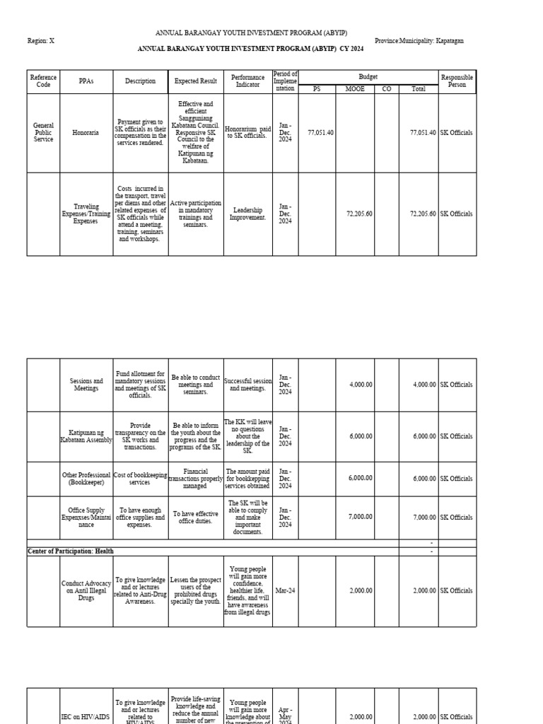 Abyip Ab New Format | PDF | Expense
