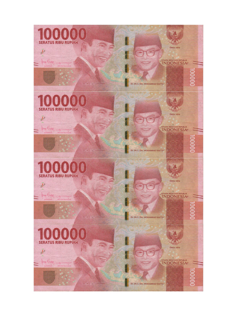 scan uang 100 ribu | PDF