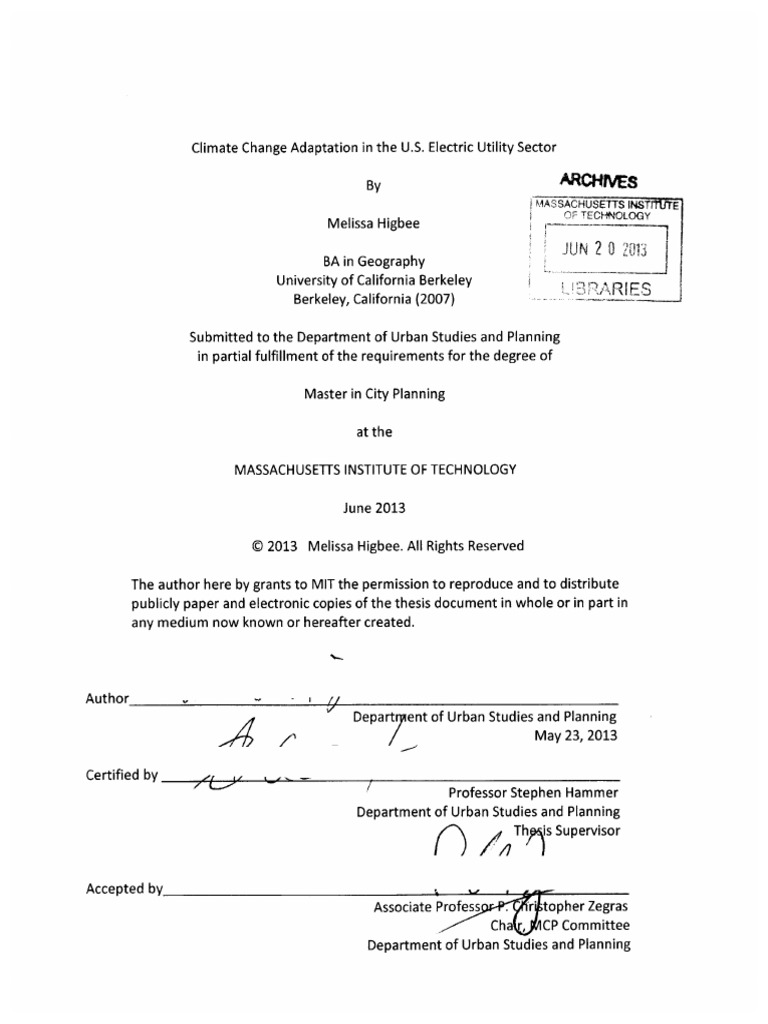 Climate Change Adaptation in The U.S. Electric Utility Sector | PDF ...