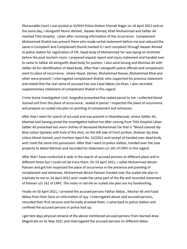 Cheif Examination | PDF | Law Enforcement | Crime & Violence