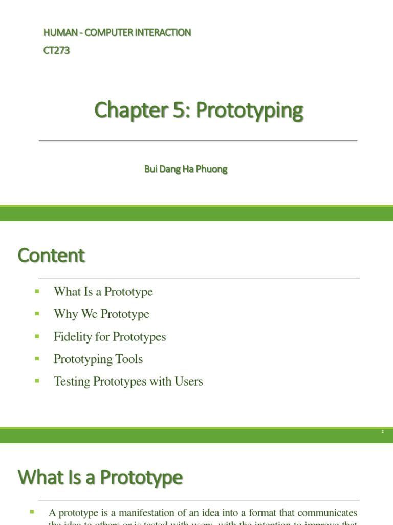 Chap5 Prototyping | Download Free PDF | Prototype | Interactivity