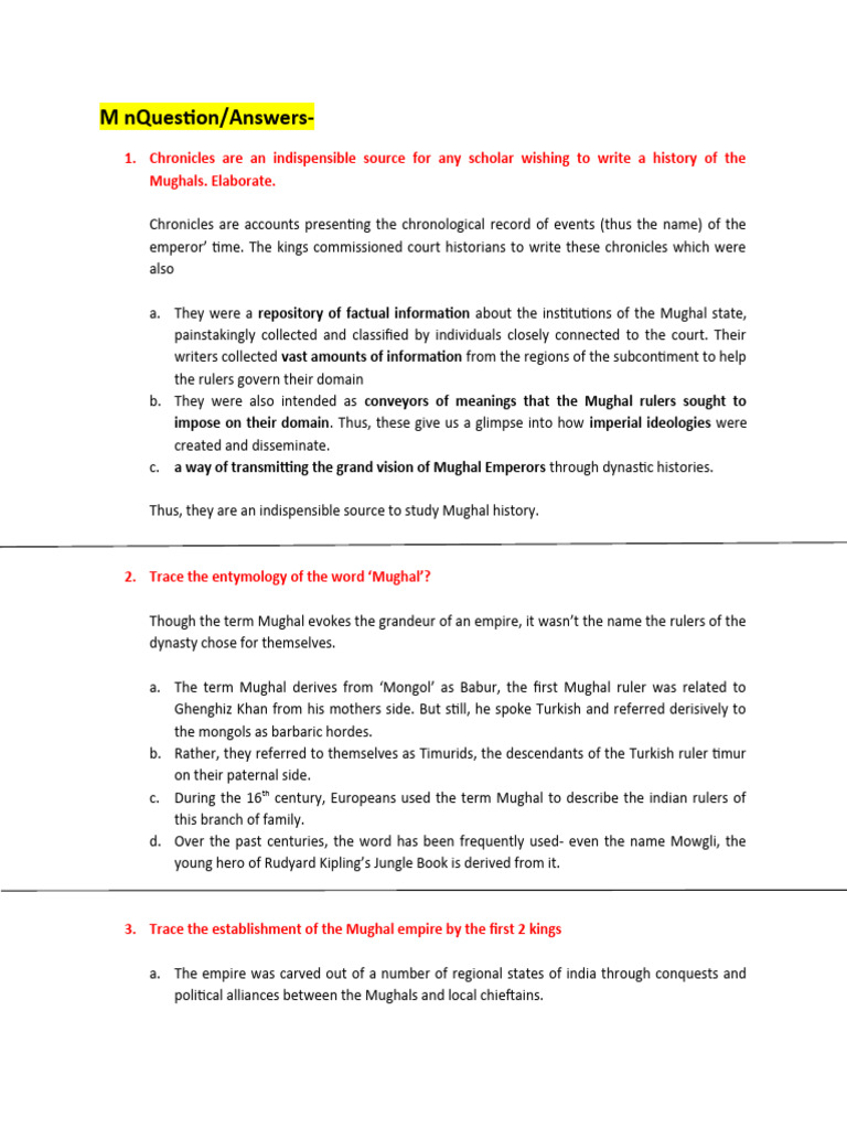 Mughal Empire | PDF | Mughal Empire