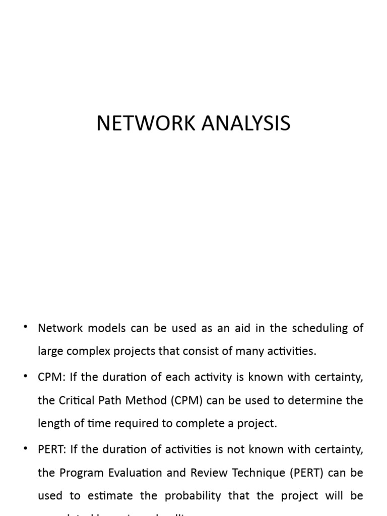 S19-20 - Network Analysis | PDF | Applied Mathematics