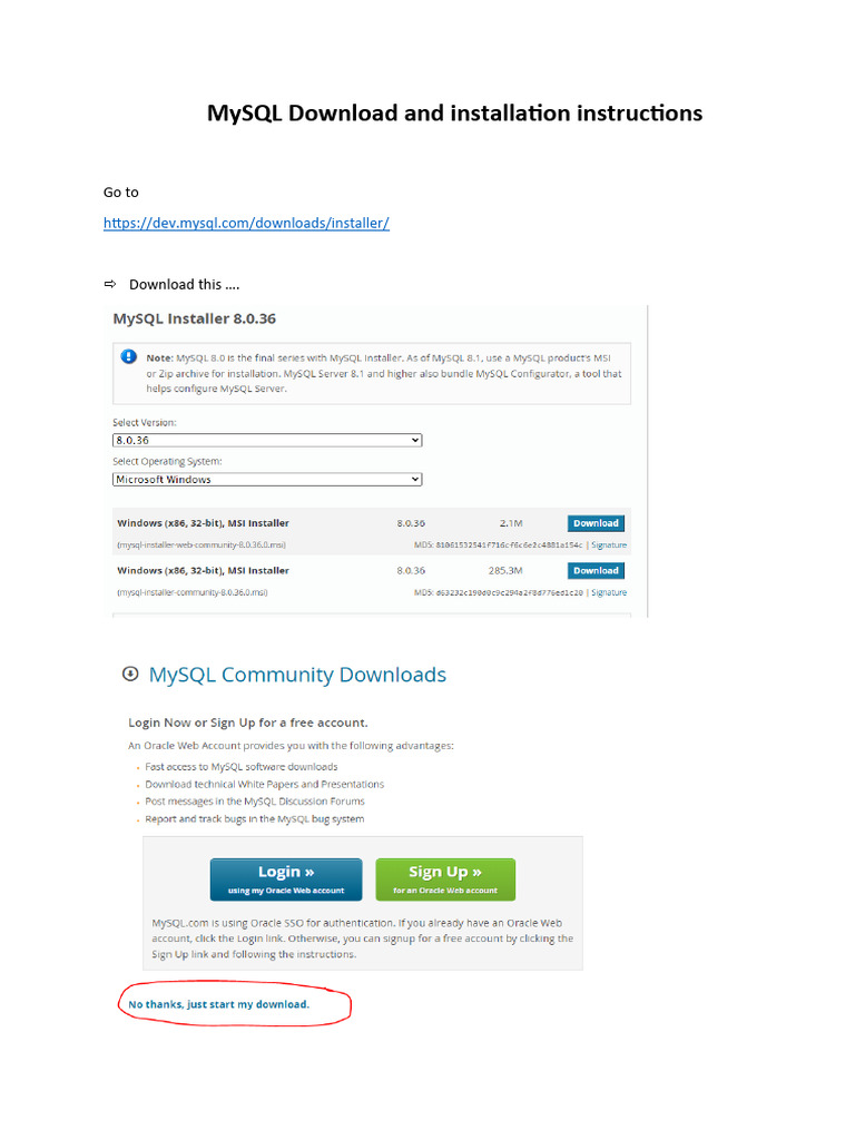 MySQL Installation Guide | PDF | Computers | Technology & Engineering