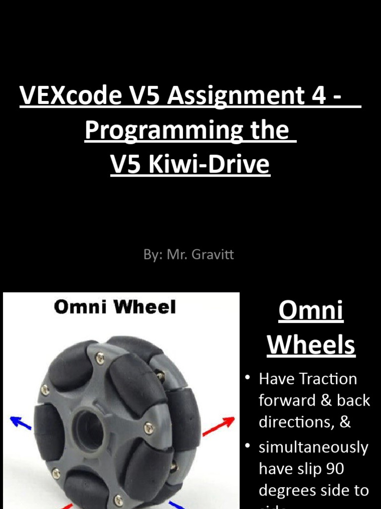 Programming VEX Kiwi-Drive Basics | PDF | Computing | Software