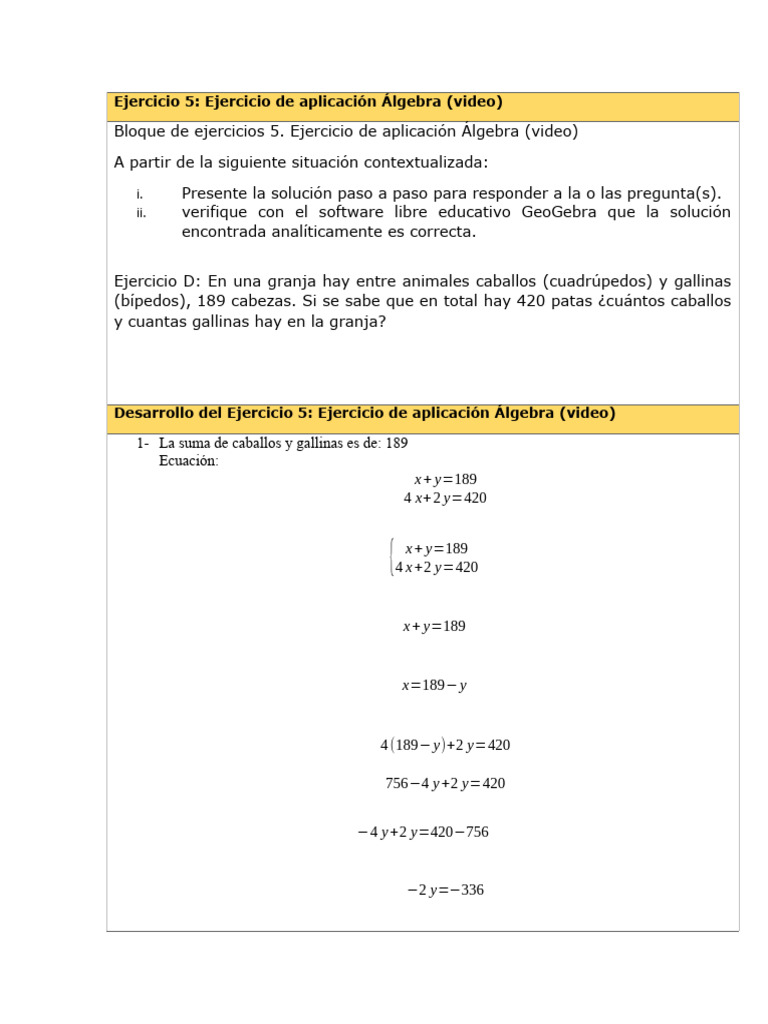 Ejercicio 5 | PDF