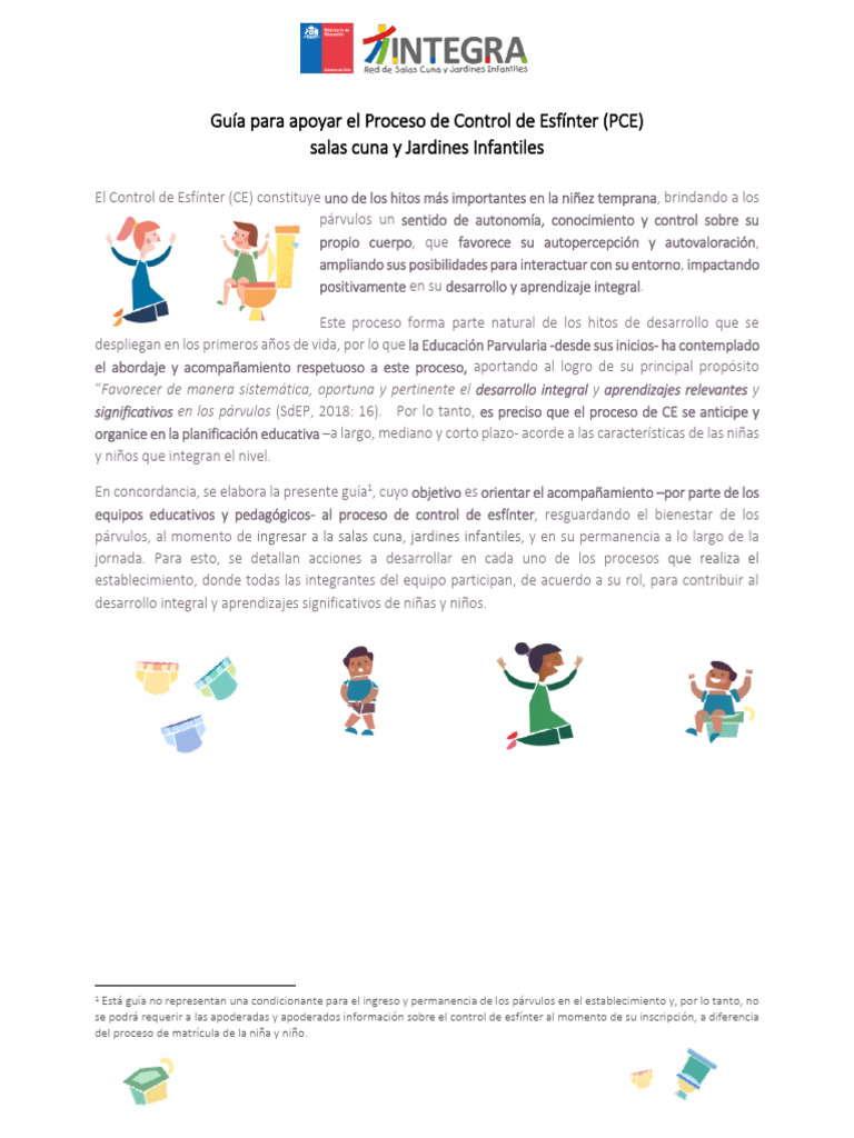 Guía para el Control de Esfínter Infantil | PDF | Educación de la ...