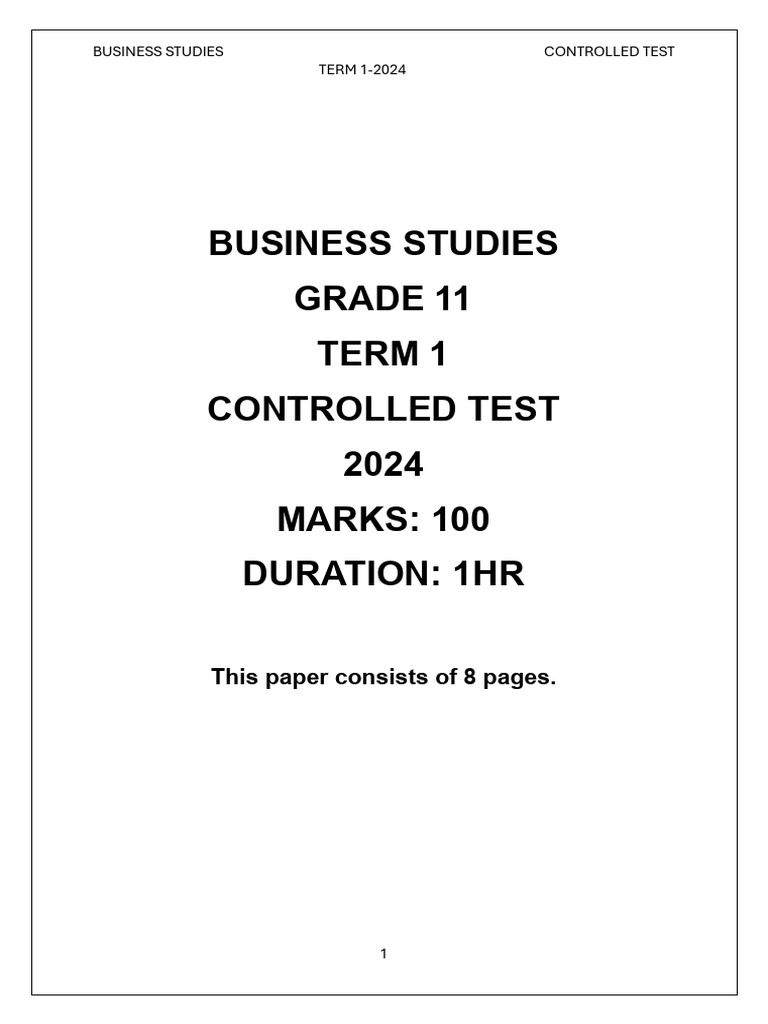 BSTD Grade 11 District Paper | PDF | Multiple Choice | Economies