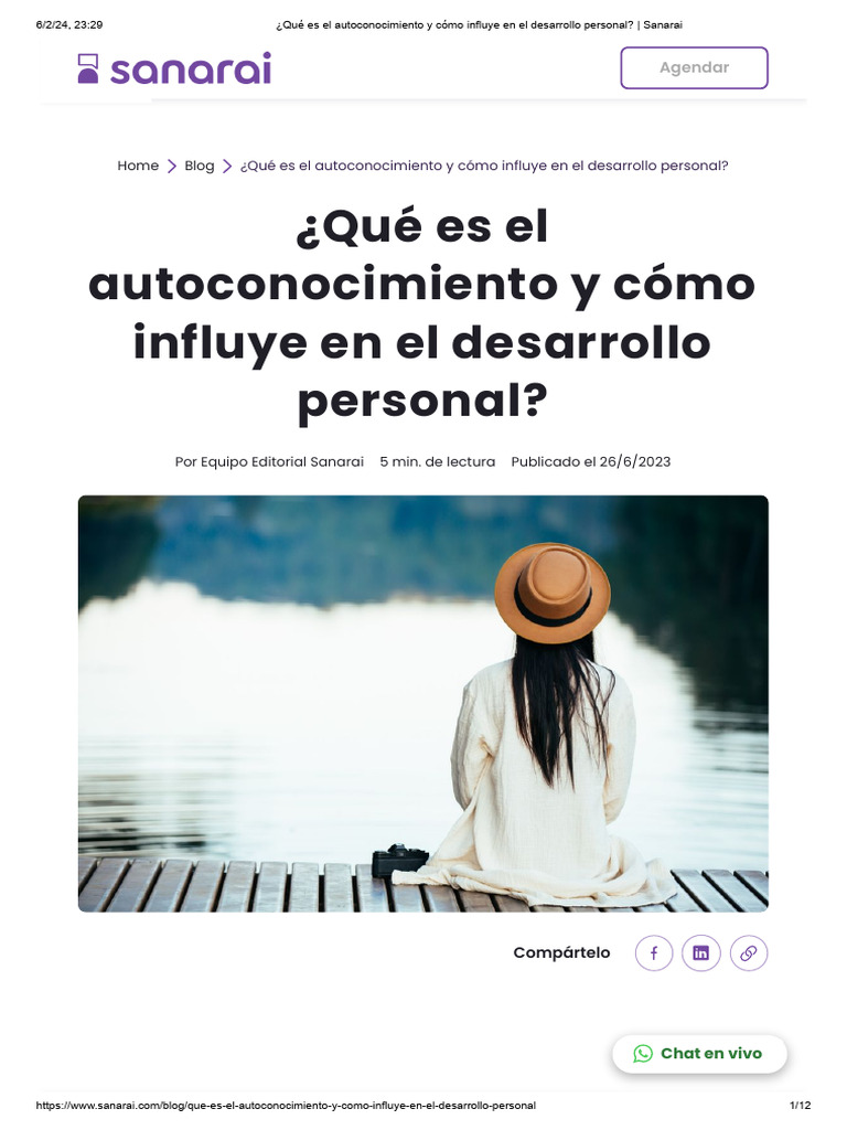 Autoconocimiento y Desarrollo Personal | PDF | Autoestima | Las emociones