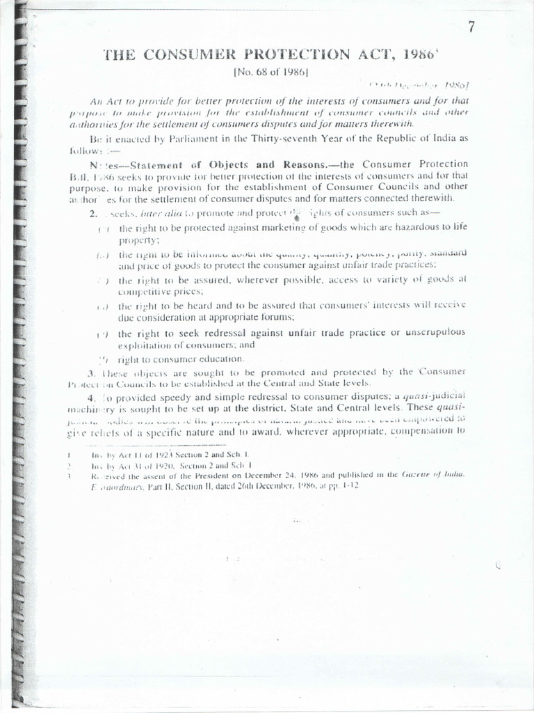 Consumer Protection Act | PDF