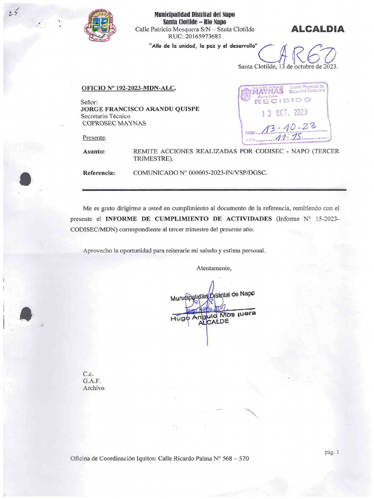 Tercer Trimestre Codisec | PDF