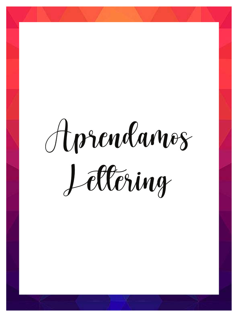 Guía Básica de Lettering para Principiantes | PDF | Hogar, jardinería y ...