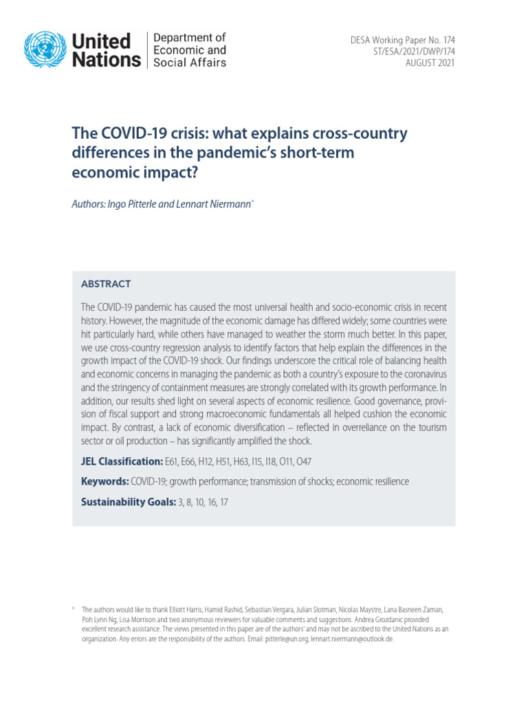 wp174 2021 | PDF | Endogeneity (Econometrics) | Fiscal Policy