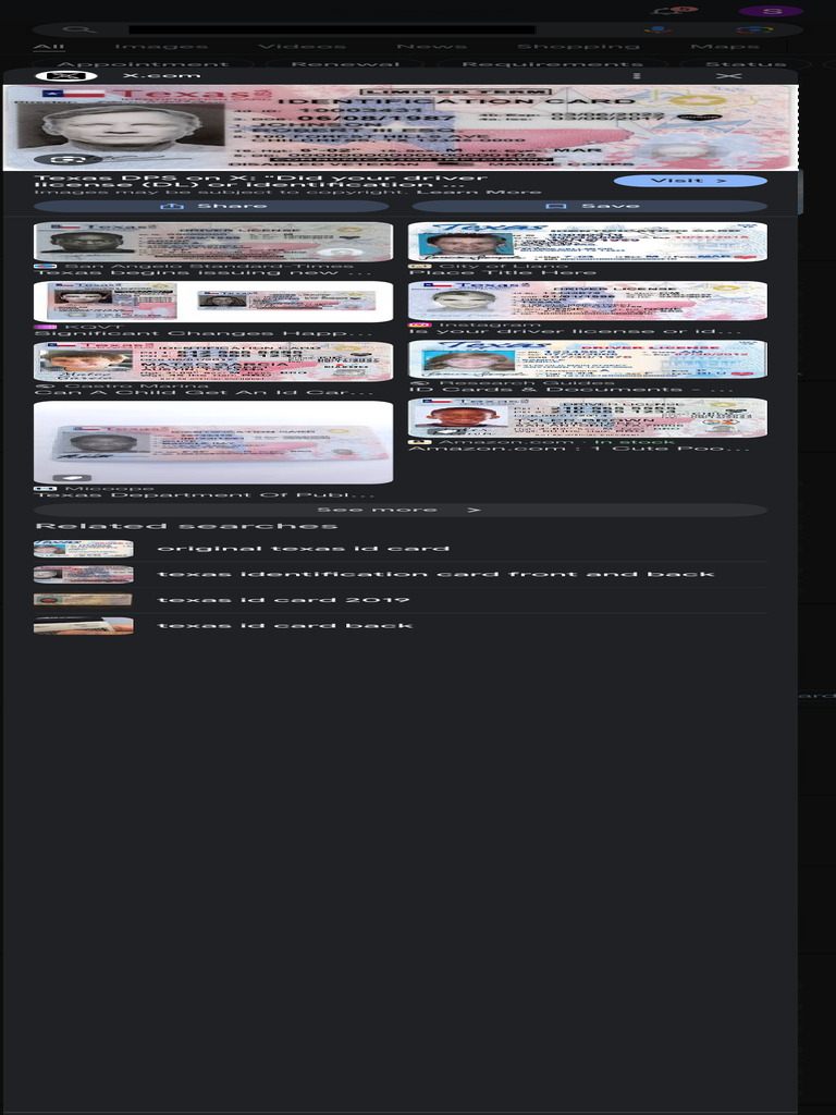 Texas Identification Card Guide | PDF | Identity Document | Driver's ...