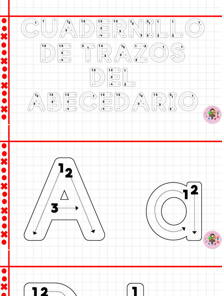 LETRAS DEL ABECEDARIO CON SU TRAZO | PDF