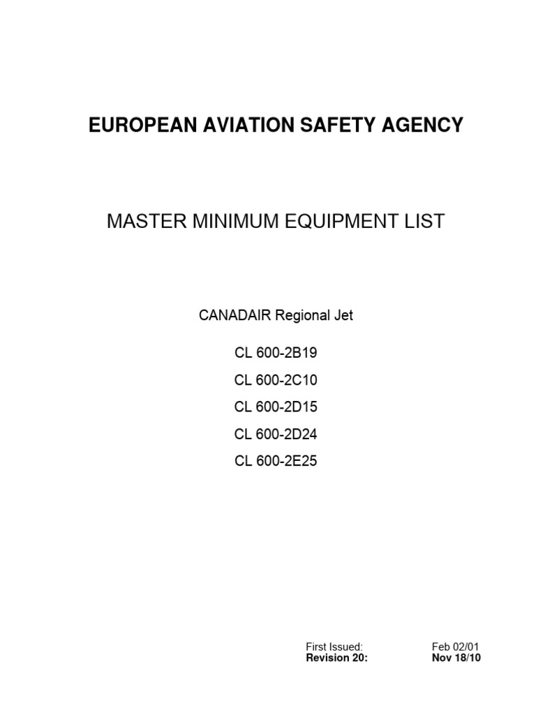 Aviation Equipment List Guide | PDF | Aviation Safety | Transport