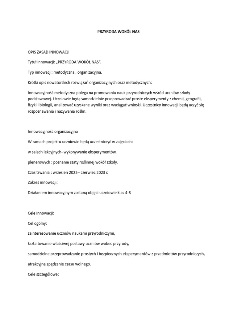 Innowacja | PDF Innowacja | PDF