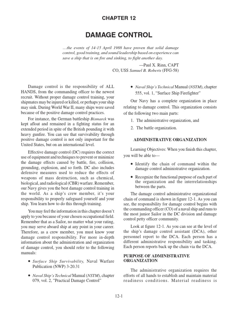 Ship Damage Control | PDF | Combustion | Fires