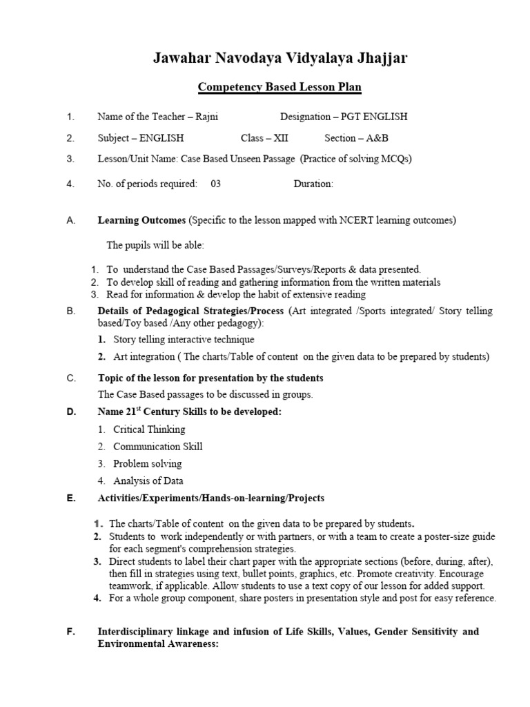 CB-Case Based Passage (1) | PDF | Reading Comprehension | Pedagogy