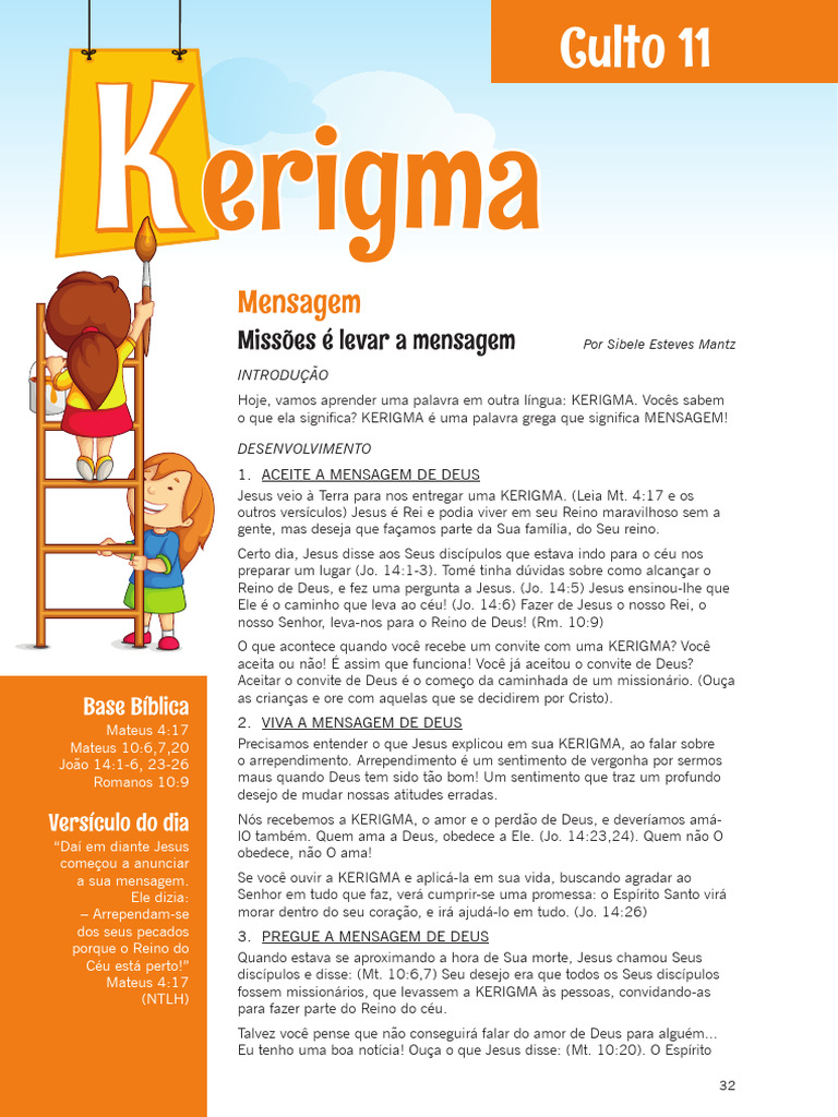 Texto Do Culto 11 - Kerigma | PDF | O Reino de Deus | Jesus