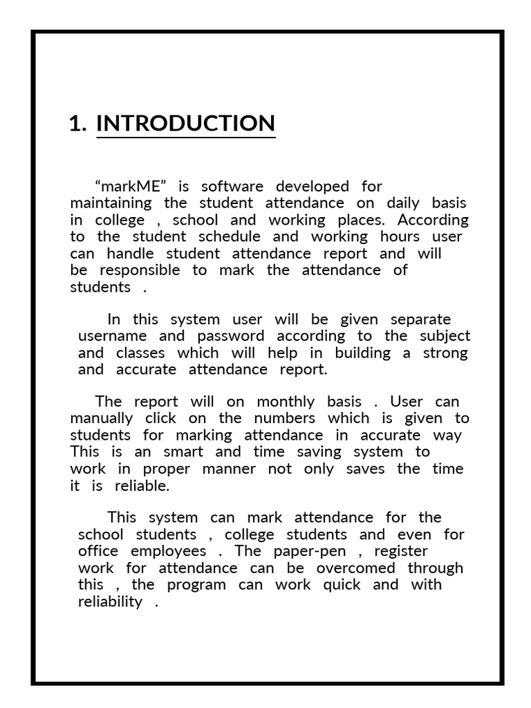 Student Attendance Management System | PDF | Databases | Sql