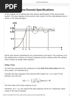 10.3 Time Specification of The 2nd Order System | PDF | Damping ...