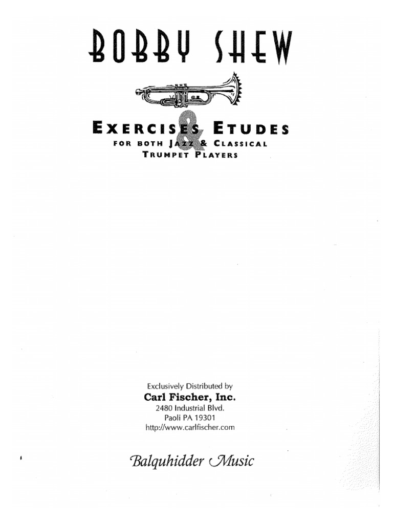 Bobby Shew Excercises and Etudes | PDF