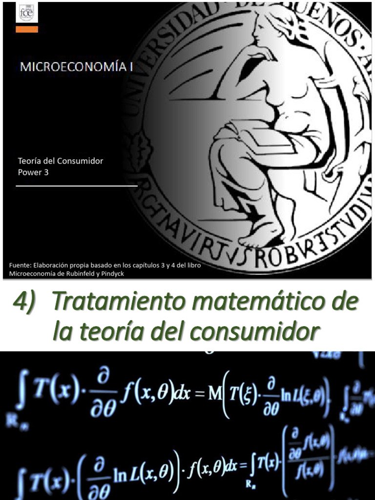 Teoría Del Consumidor (Walter - Power 3) | PDF | Utilidad | Utilidad marginal