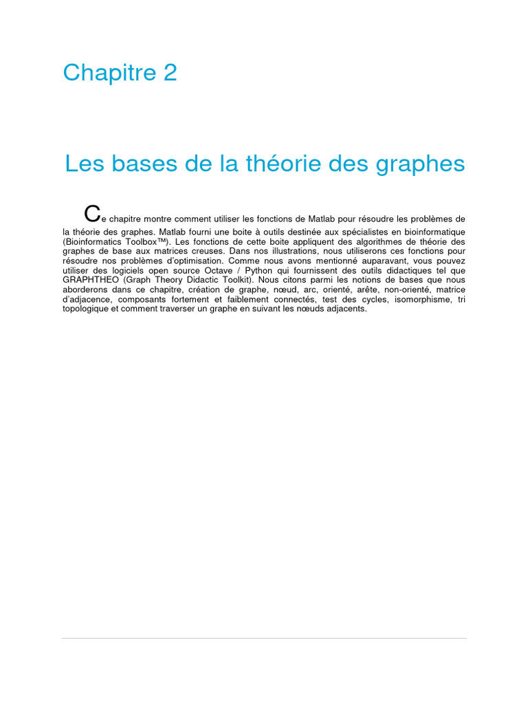 Chapitre2 Il106 | PDF | Théorie des graphes | Matrice (Mathématiques)