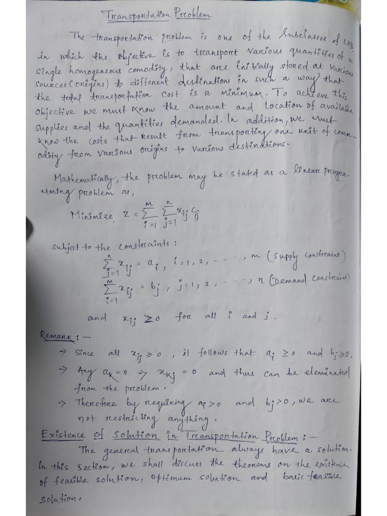 Transportation 1 | PDF