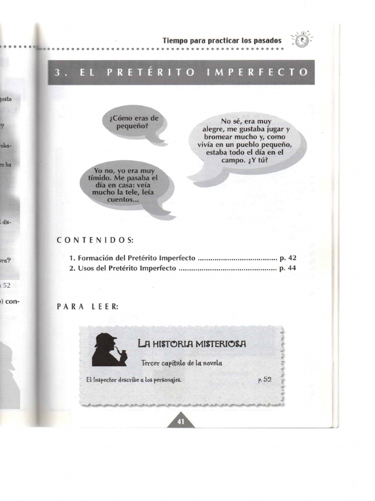 Preterito Imperfecto | PDF