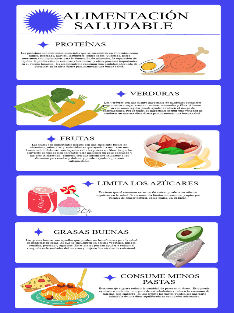 Infografia-de-la-Alimentacion-Saludable | PDF | Dieta | Alimentos