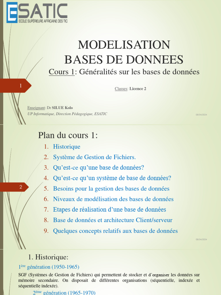 Introduction aux bases de données | PDF | Bases de données | Informatique