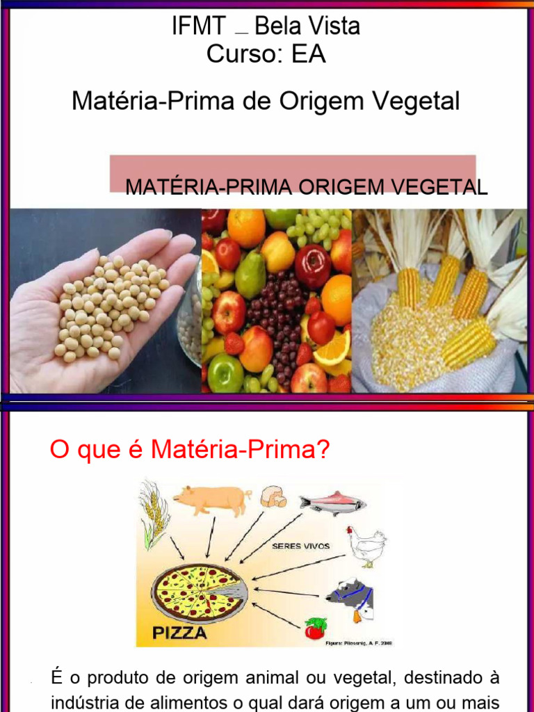 Materias Primas Origem Animal | PDF | Alimentos