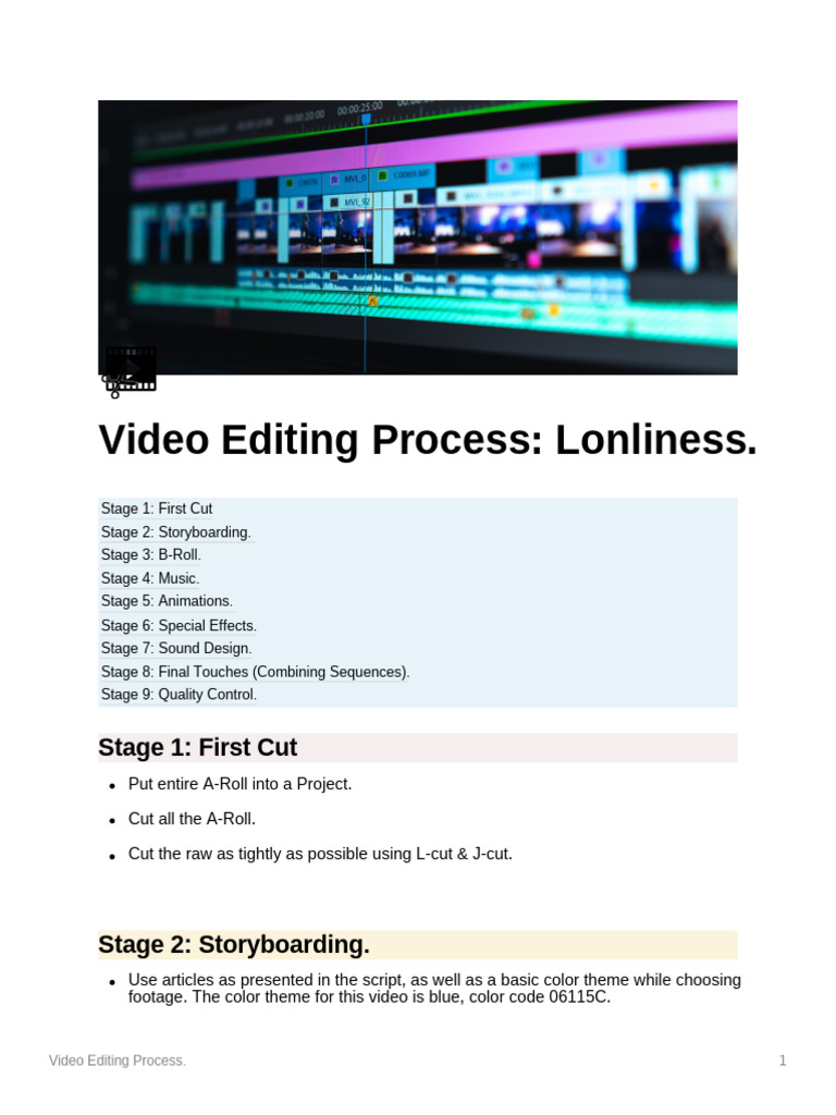 Video Editing Guide for Creators | PDF | Filmmaking