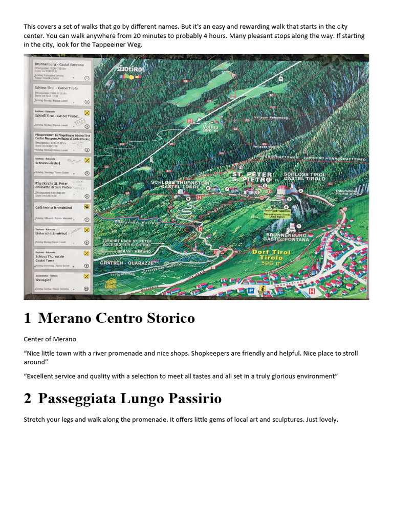 MERANO | PDF | Hiking | Trail