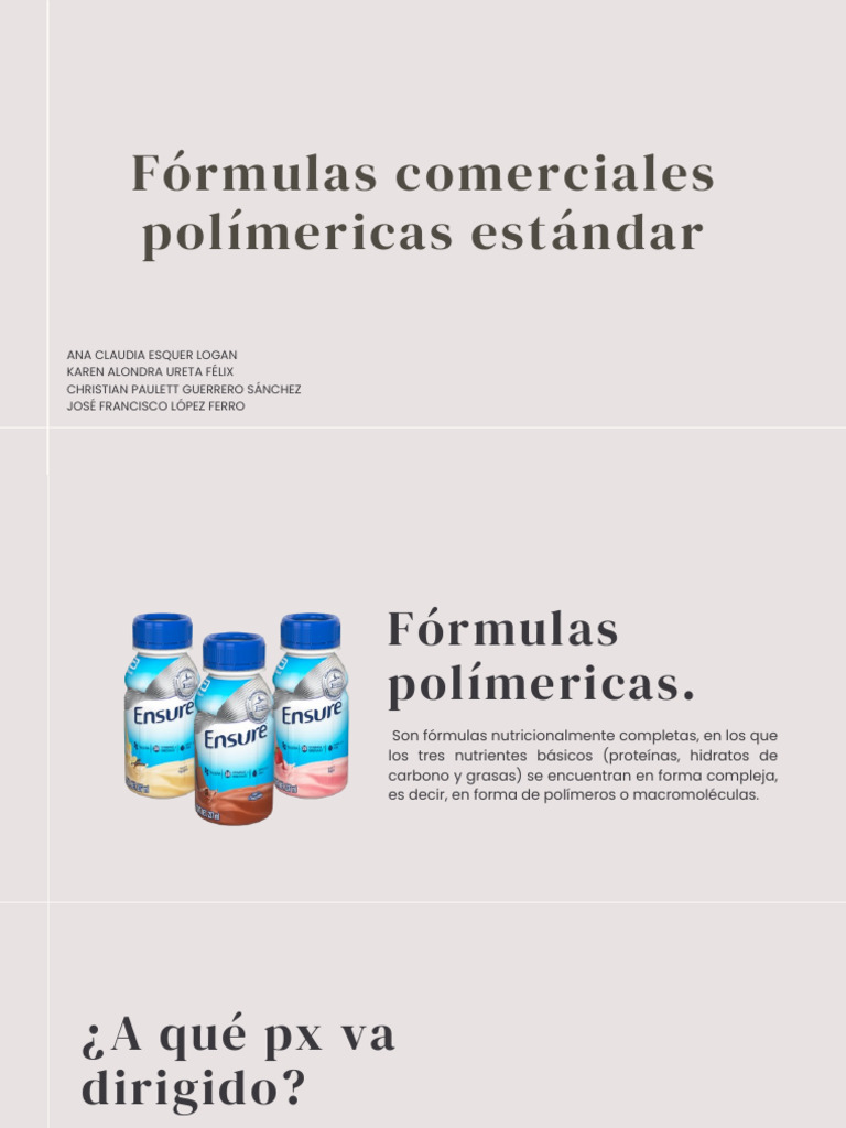 Formulas Polimericas | PDF
