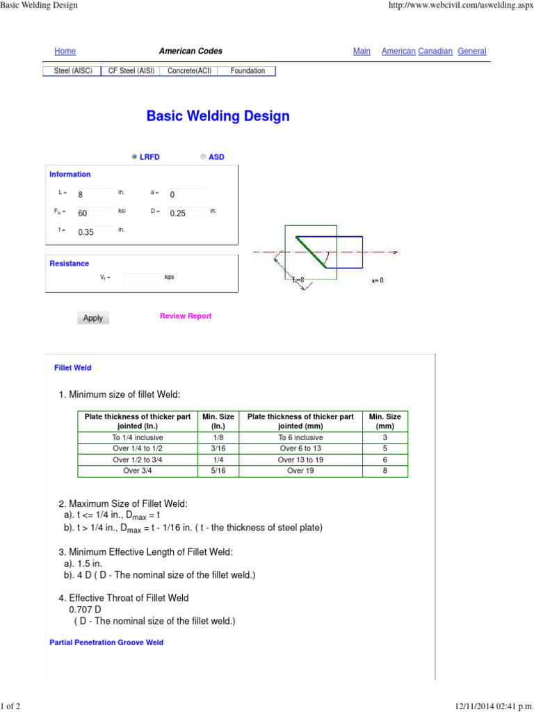Basic Welding Design | PDF