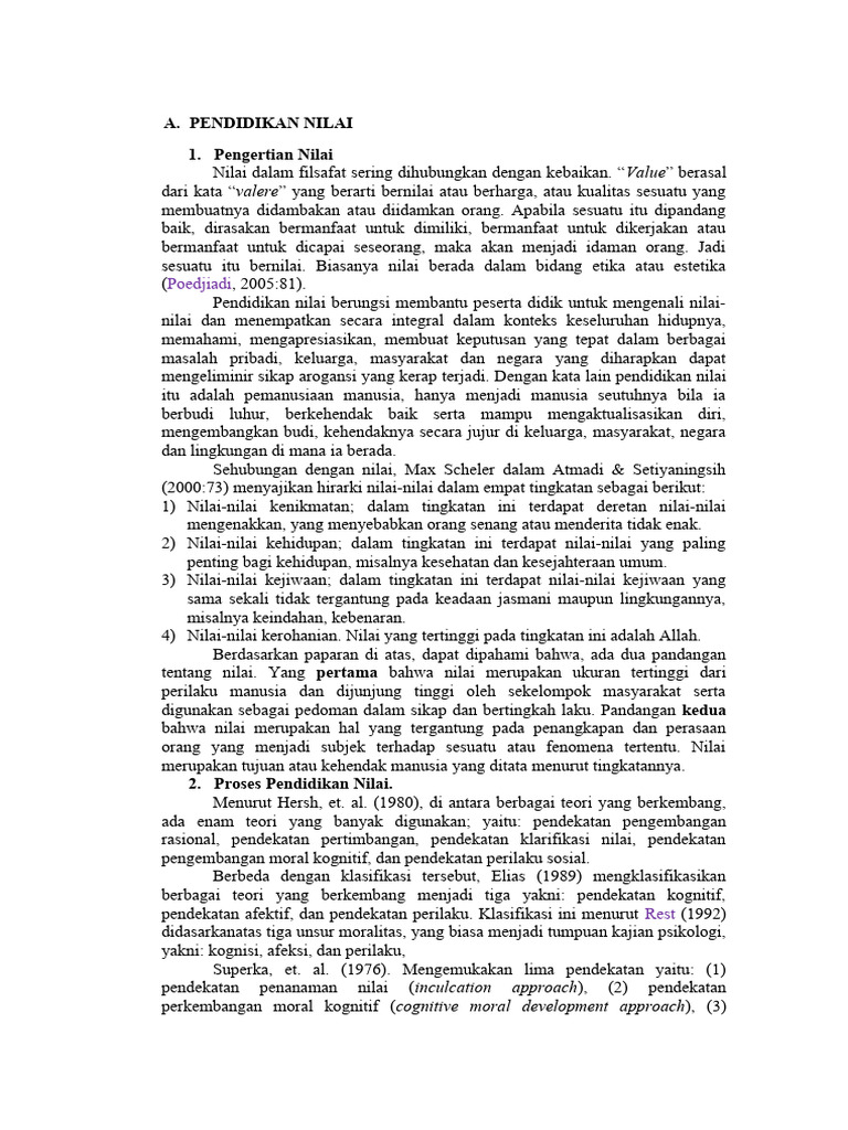 Pendidikan Nilai | PDF