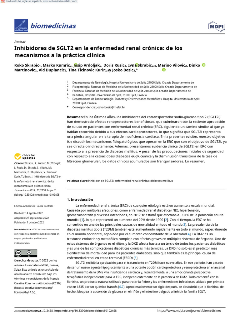 Isglt2 en ERC - En.es | PDF | Diabetes | Enfermedad renal crónica