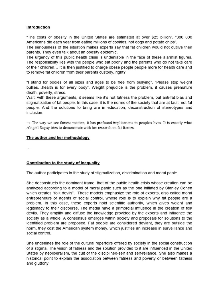 What's wrong with fat | PDF | Obesity | Social Psychology