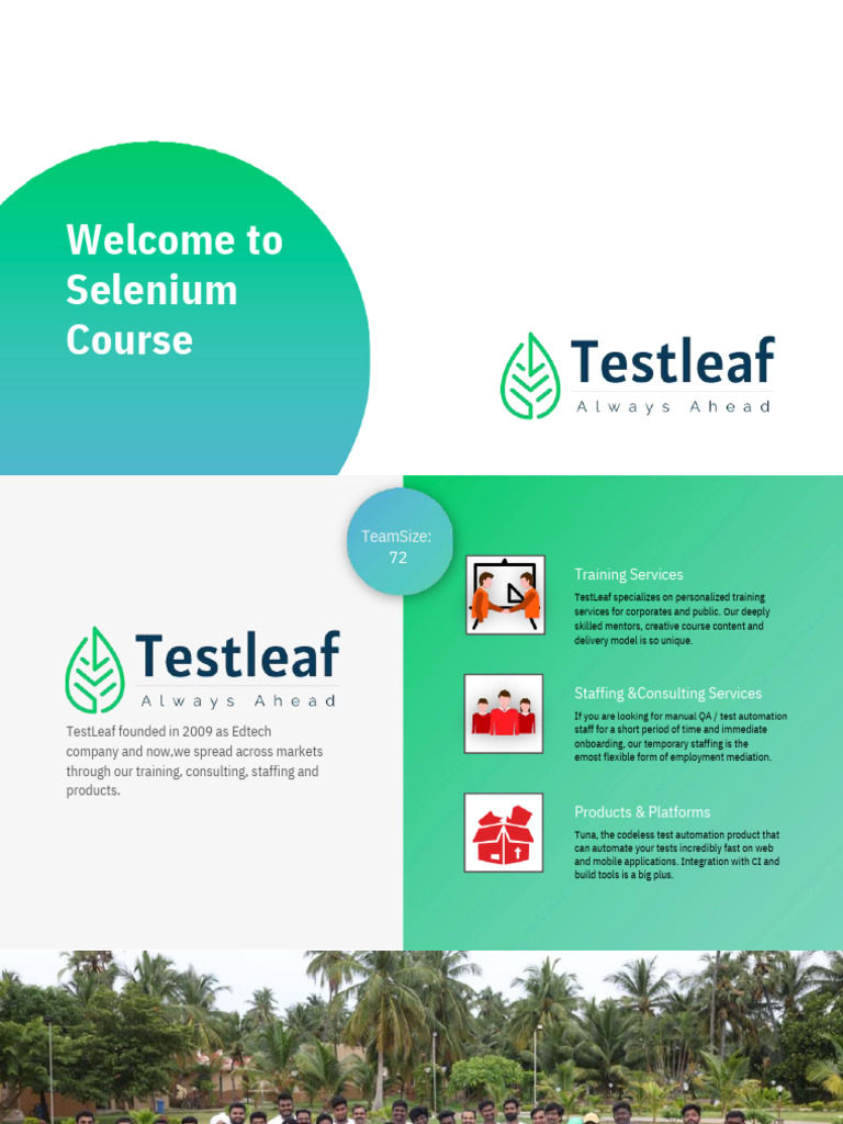 Welcome To TestLeaf - Selenium WebDriver Weekday PDF | PDF ...