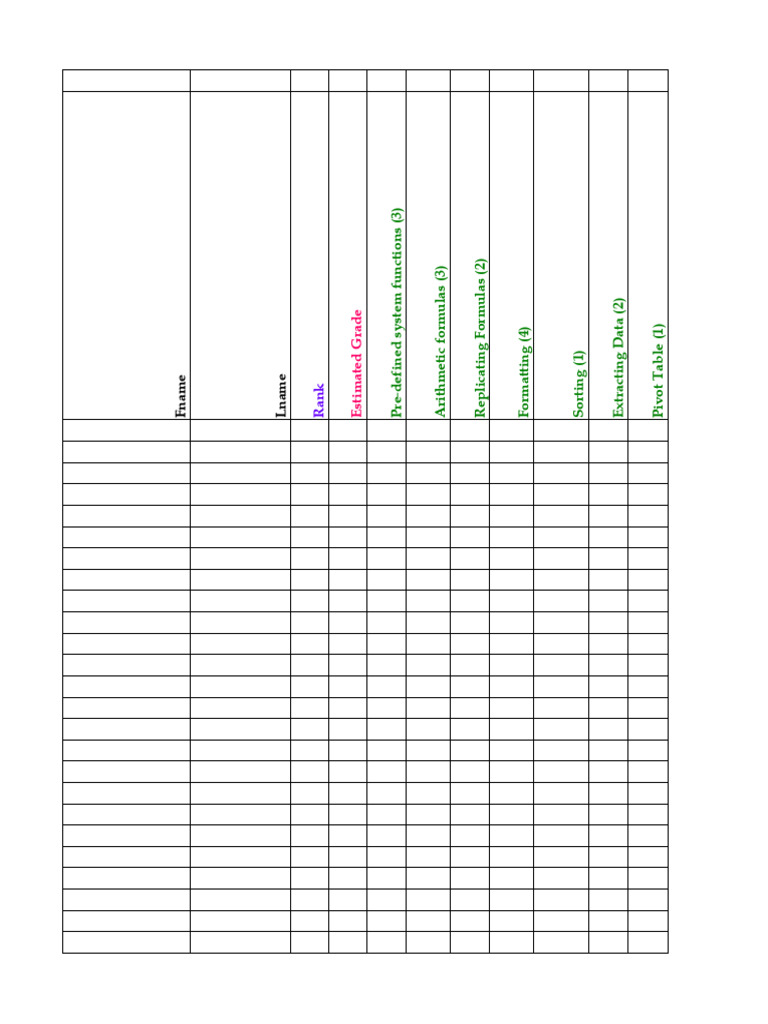 Mark Scheme | PDF | Variable (Computer Science) | Spreadsheet