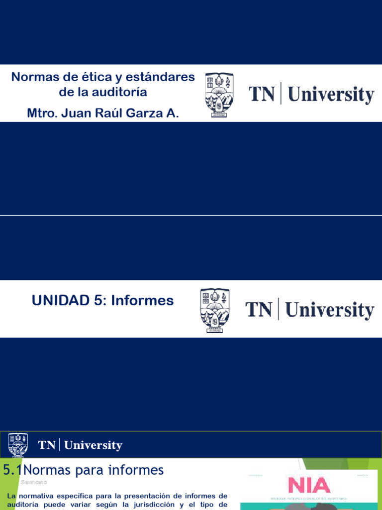 Clase Tema 5 Informes1 | PDF | Auditoría | Contralor